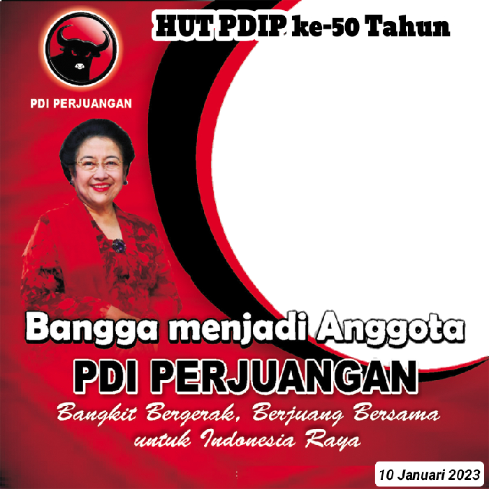 15 Twibbon HUT PDIP ke 50: Link Download dan Cara Pakai