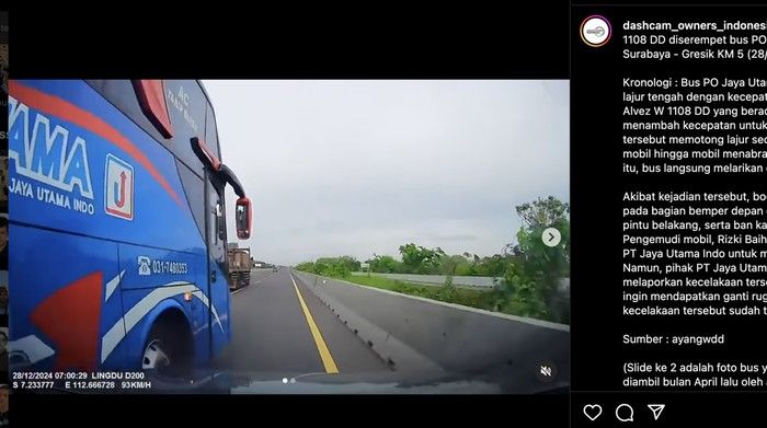 Pelajaran Berharga dari Insiden Bus PO Jaya Utama yang Potong Jalur dan Serempet Mobil