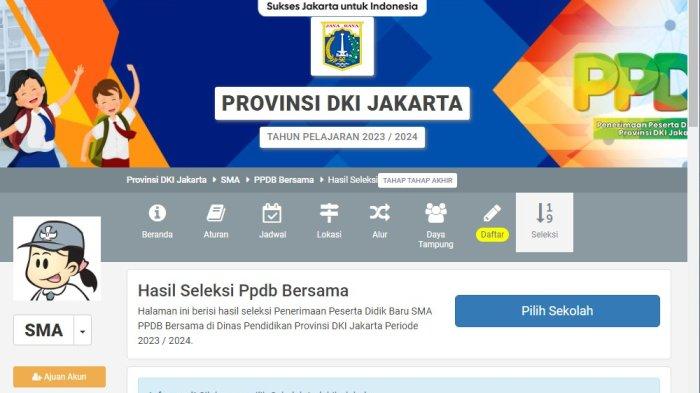 Cara Cek Hasil PPDB Bersama Jakarta 2023 SMA dan SMK, Melalui ppdb.jakarta.go.id